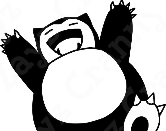 Snorlax SVG File FLAT - Etsy Canada