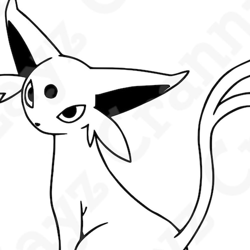 Espeon SVG Flat Pokemon Smash Brother Eevee Pikachu - Etsy
