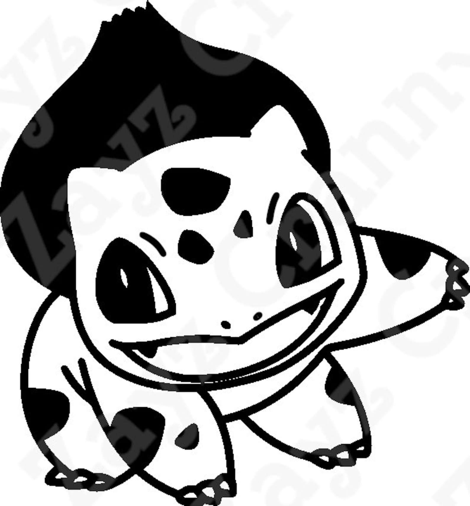 Bulbasaur SVG File FLAT - Etsy