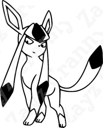 Glaceon SVG File FLAT - Etsy