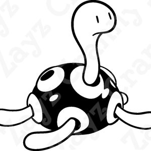 Shuckle Decal/black/white/holo-pokemon Decal - Etsy