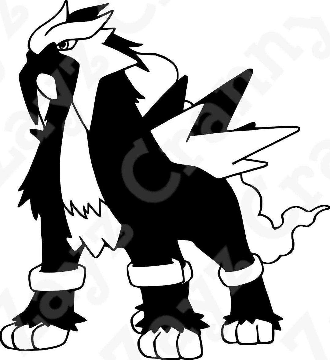 Entei SVG File FLAT - Etsy