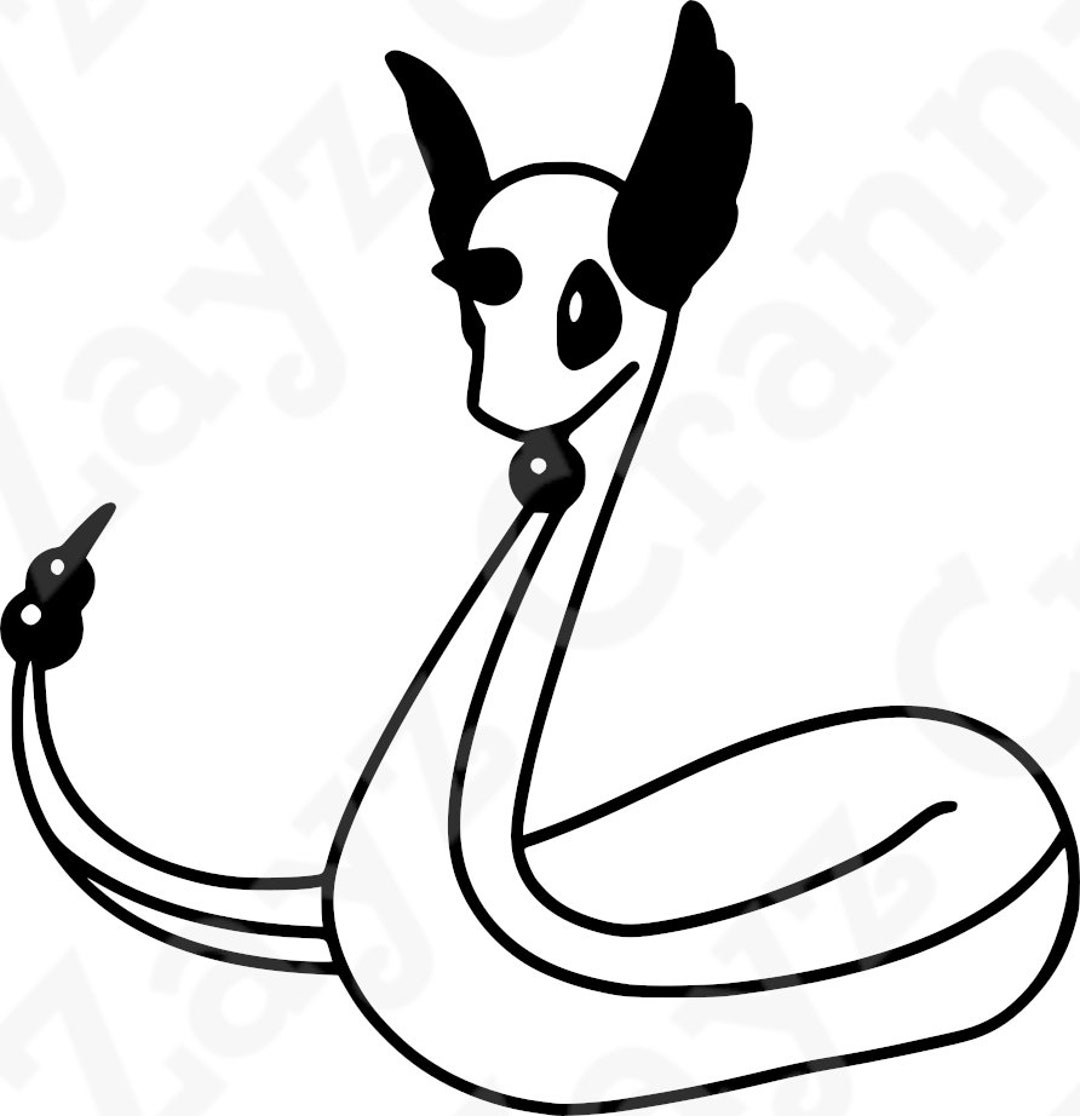 Dragonair SVG File FLAT - Etsy