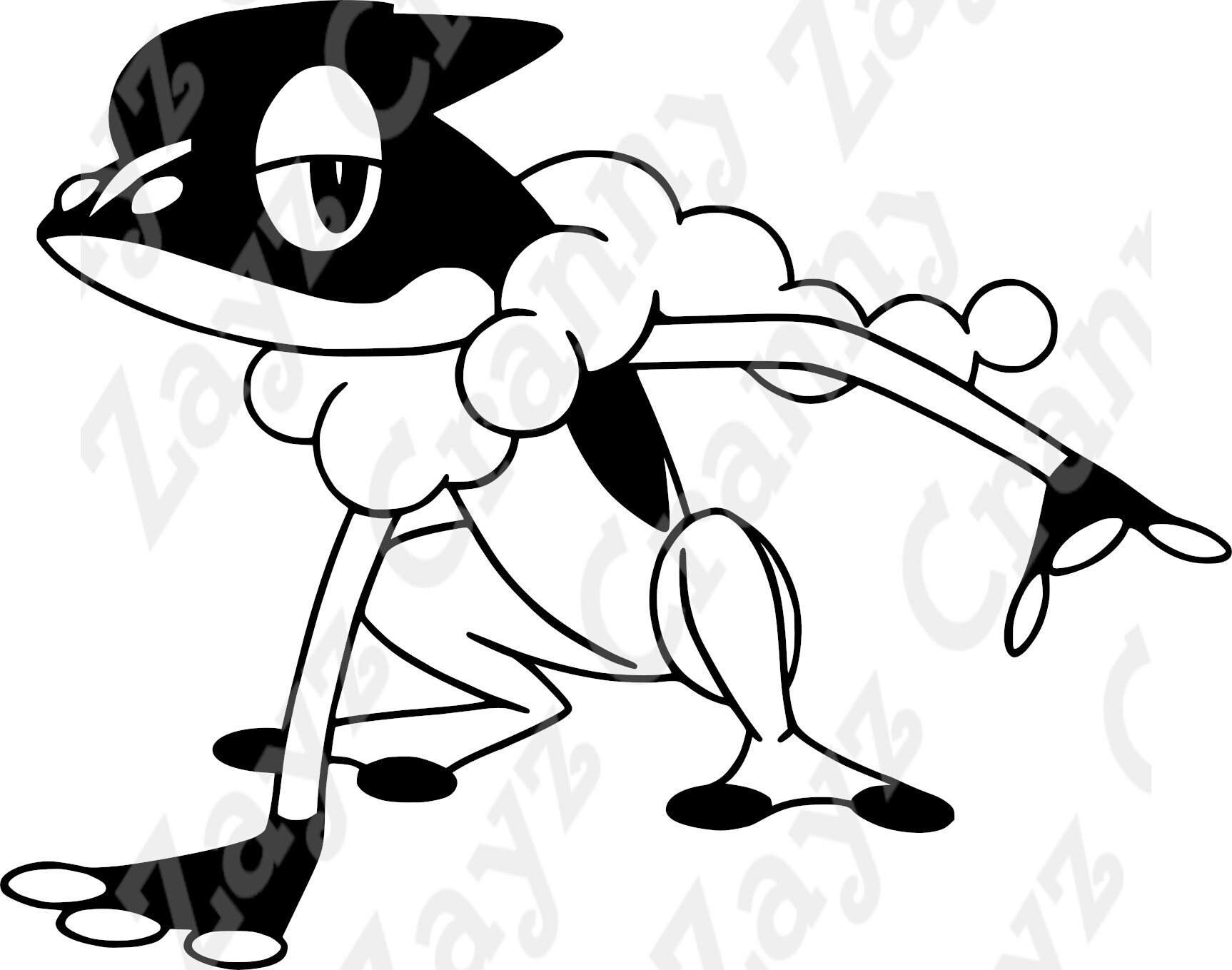 Frogadier Coloring Pages