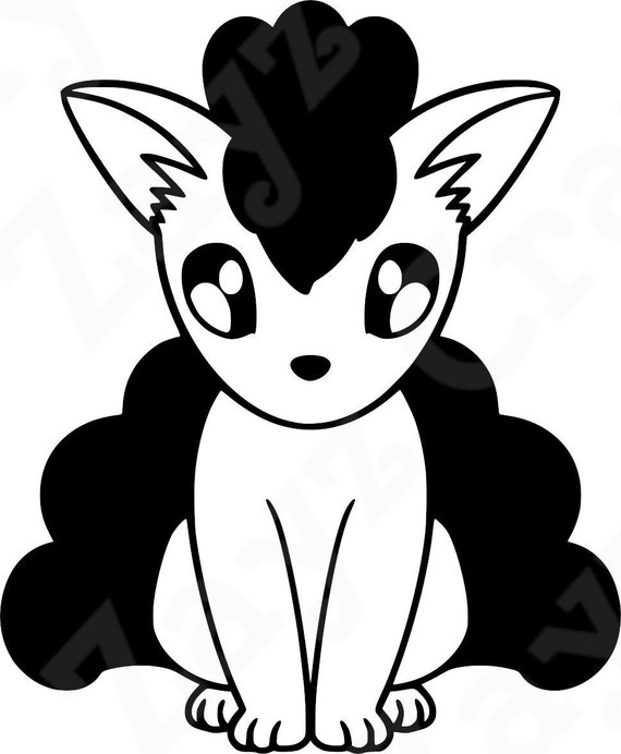 Vulpix SVG File FLAT - Etsy