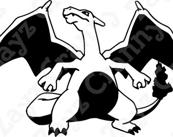 Charizard SVG, Instant Download, Svg Png Dxf, Cricut, Cameo, Silhouette ...