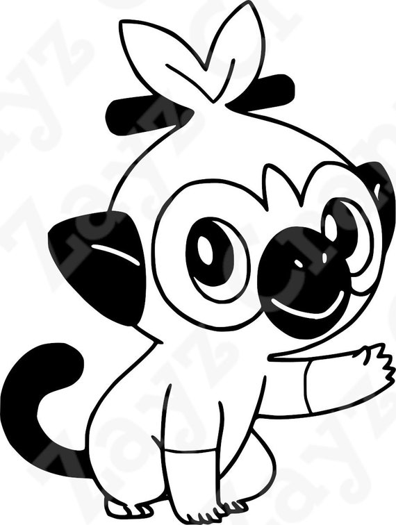 Grookey SVG File FLAT | Etsy