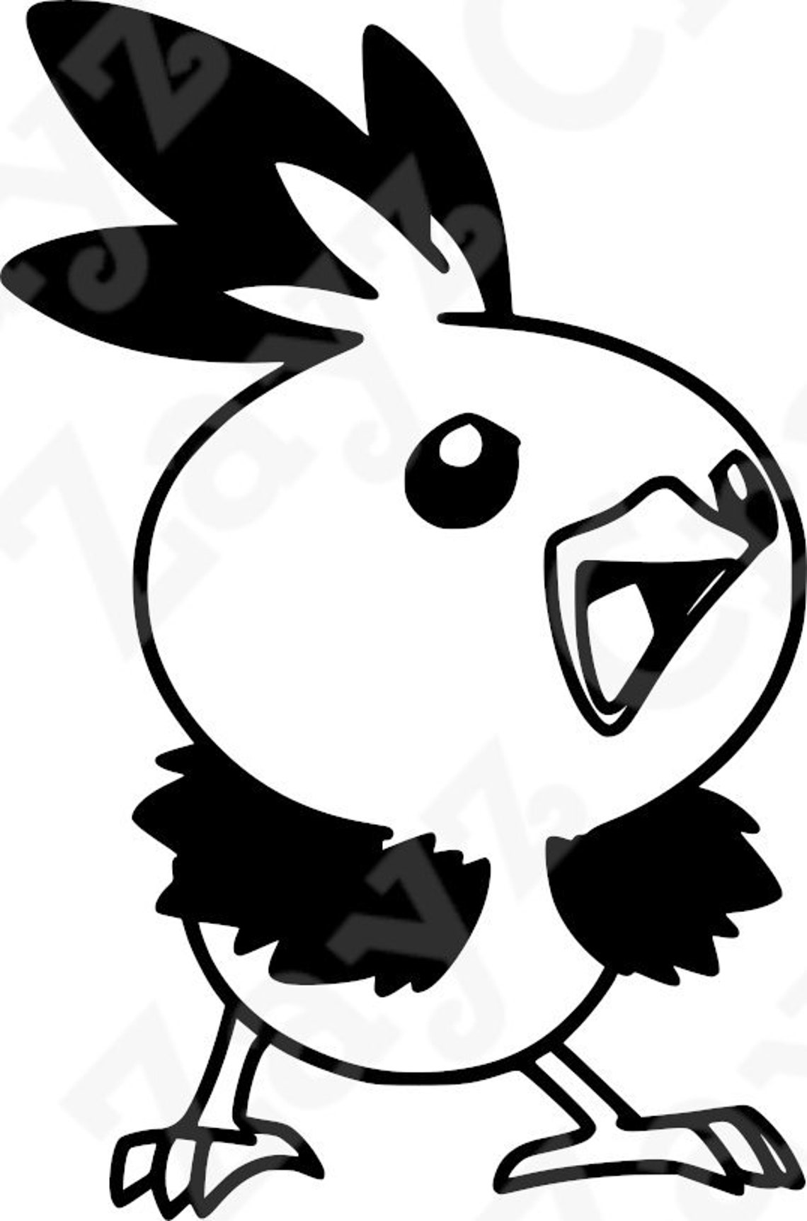 Torchic SVG File FLAT - Etsy