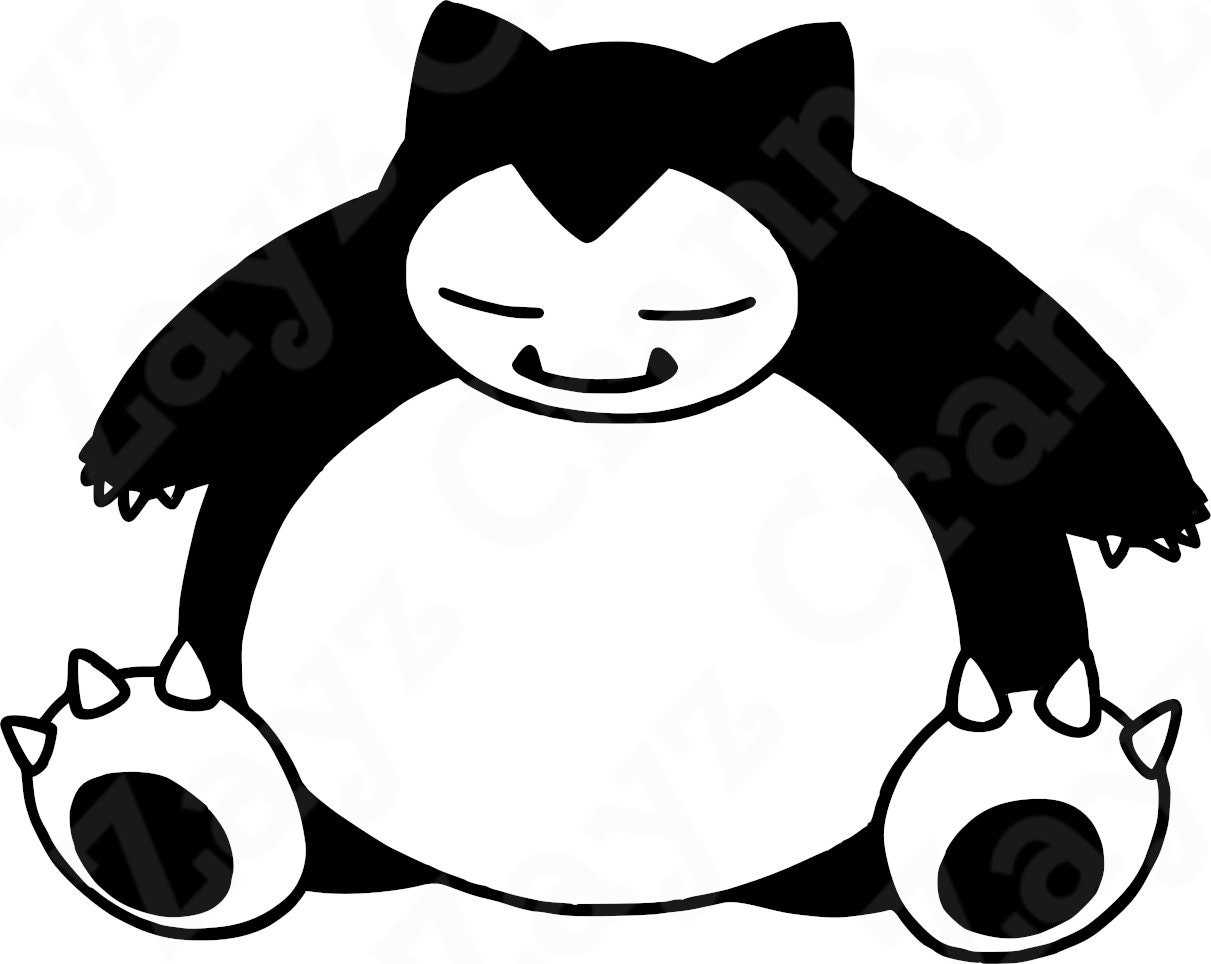 Snorlax SVG File | Etsy