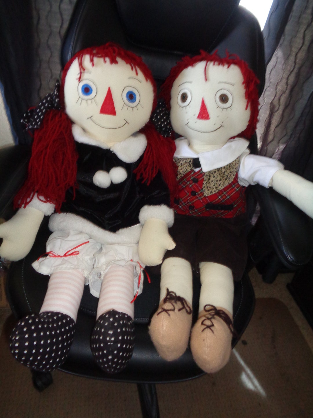 Large Raggedy Ann and Andy Dolls - Etsy
