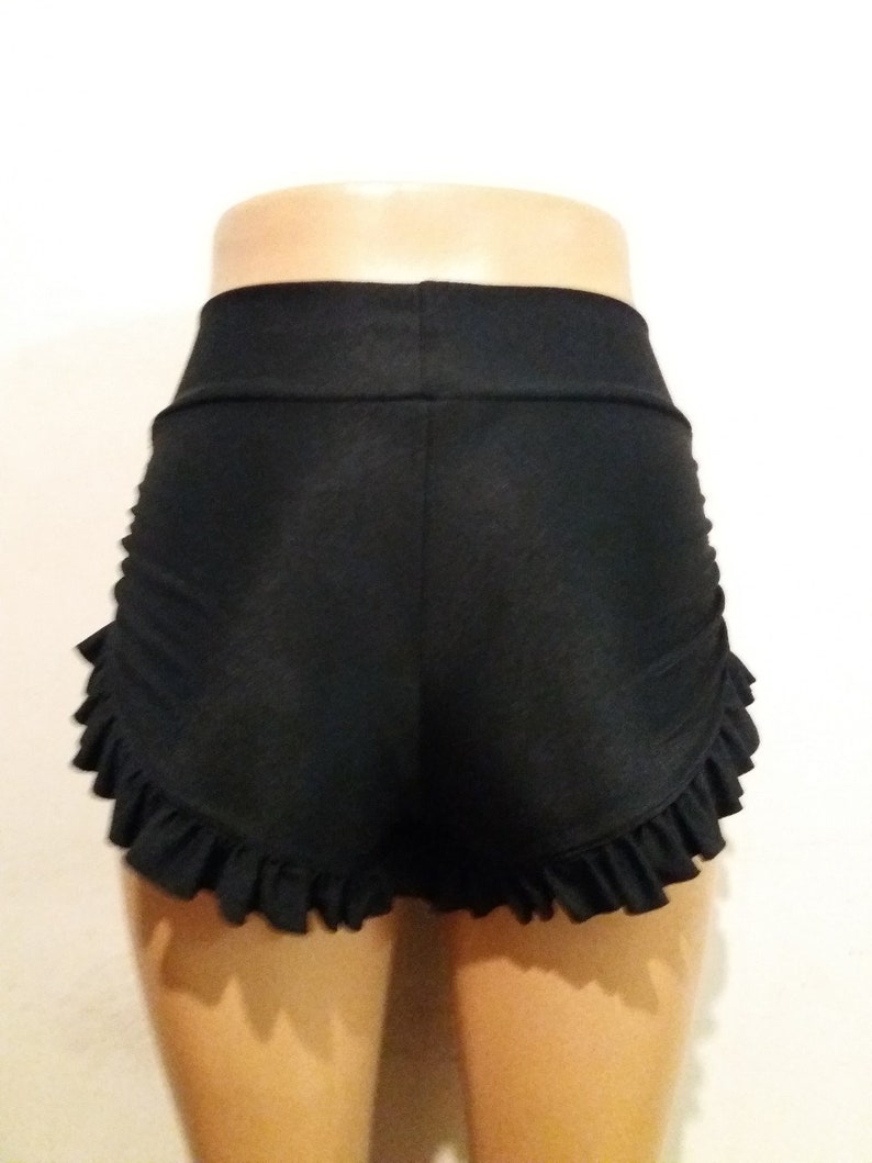 Black Ruffle Shorts/ Ruffle Shorts/ Womens Shorts/ Summer - Etsy