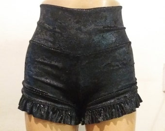 Velvet Ruffle Shorts | Etsy
