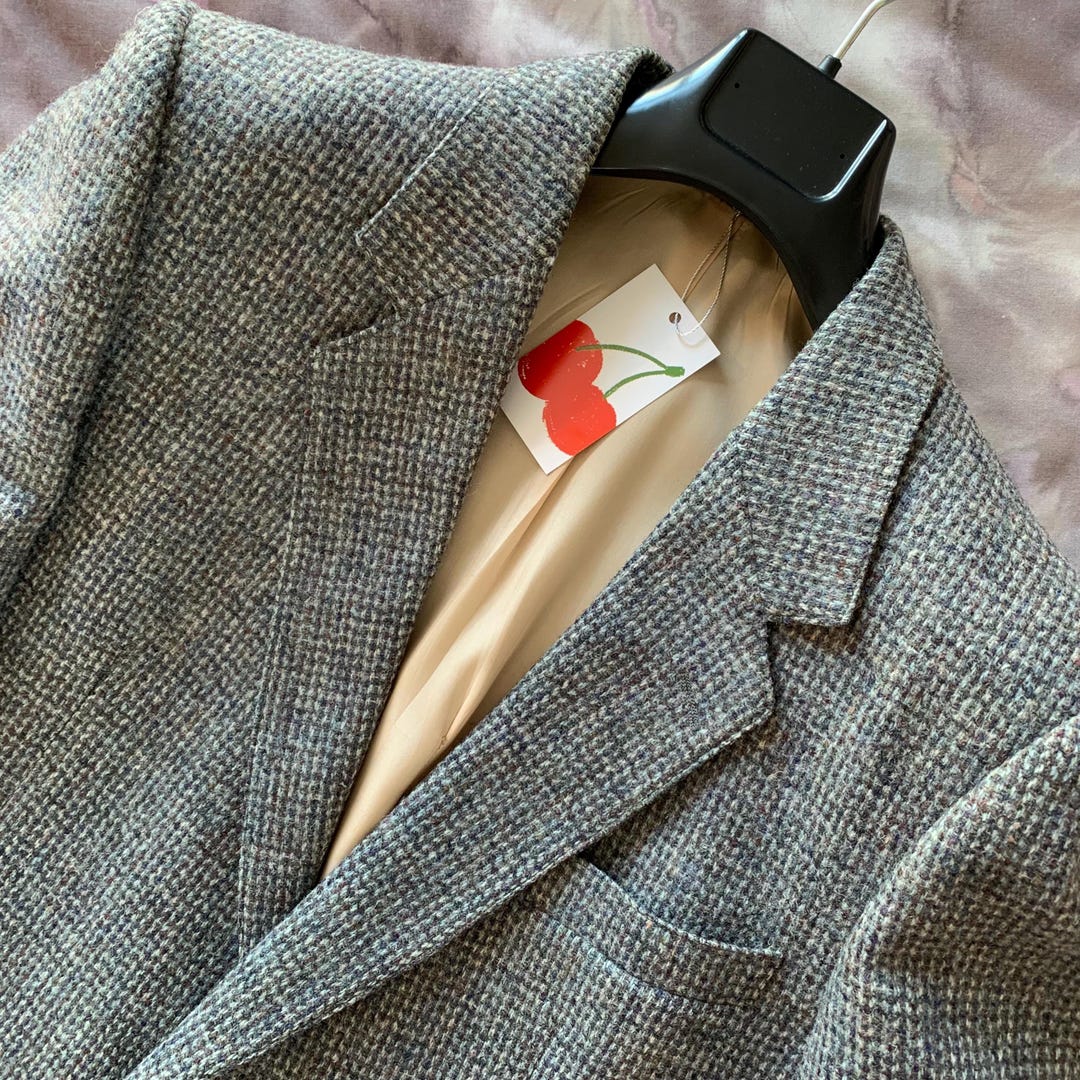 Sears (42*/large*) Harris Tweed Wool Multicolor Thread Suit Jacket Lounge Sport Blazer Hunting ...