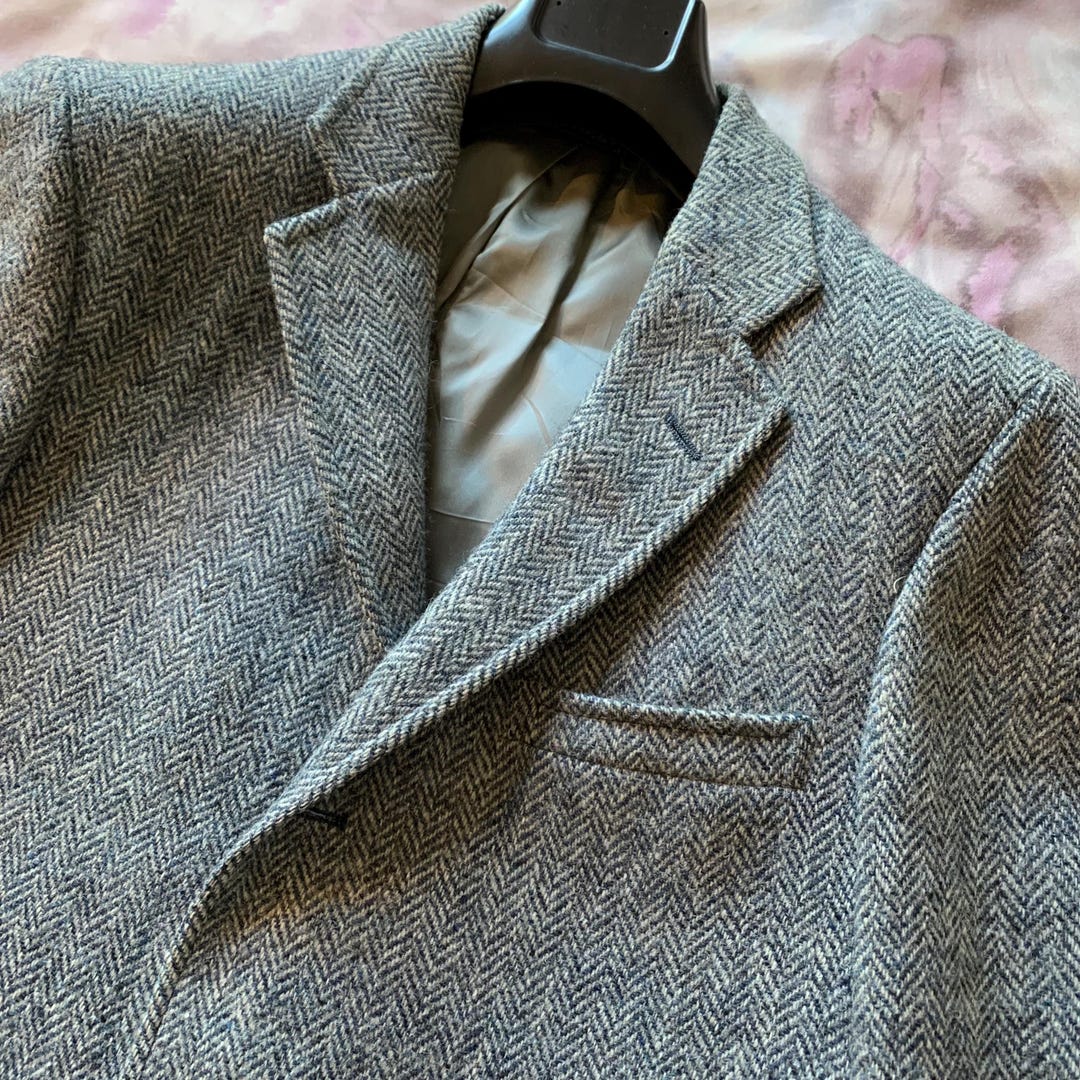 Jos. A. Bank Clothiers 40/m 80s Mens Harris Tweed Pure Wool Thread Suit ...