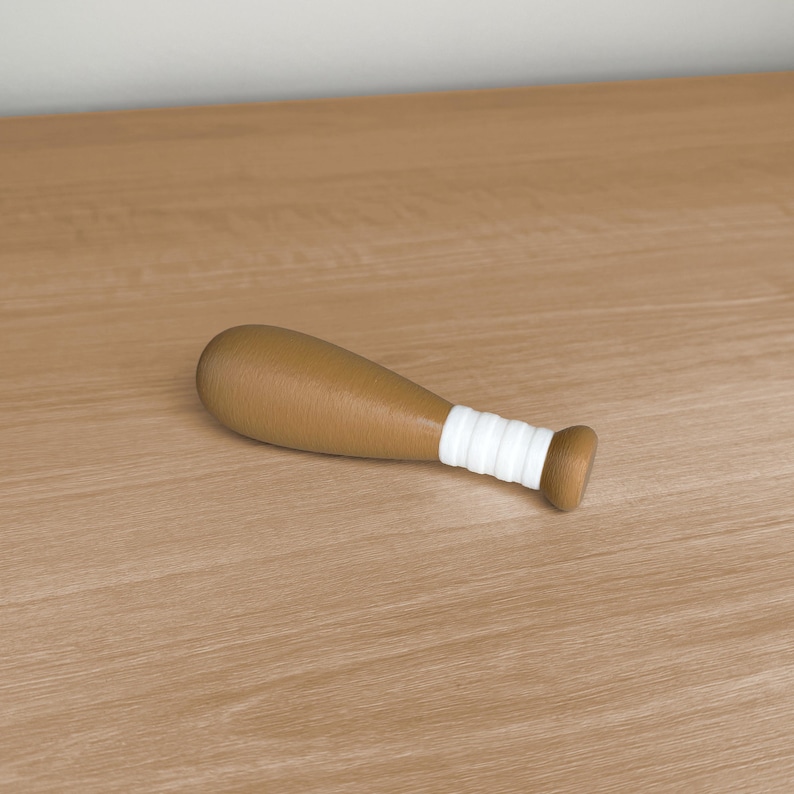 3D Printed Baseball Bat Baby Rattle: Eco-friendly PLA Toy - Etsy