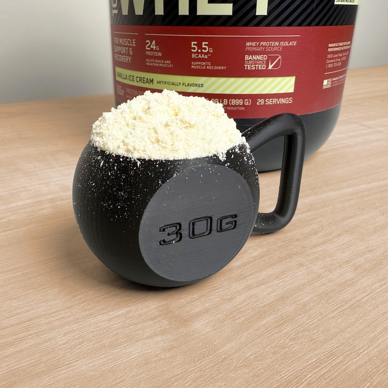 Kettlebell Protein Scoop 30g: 3D Printed Gym Gift - Etsy