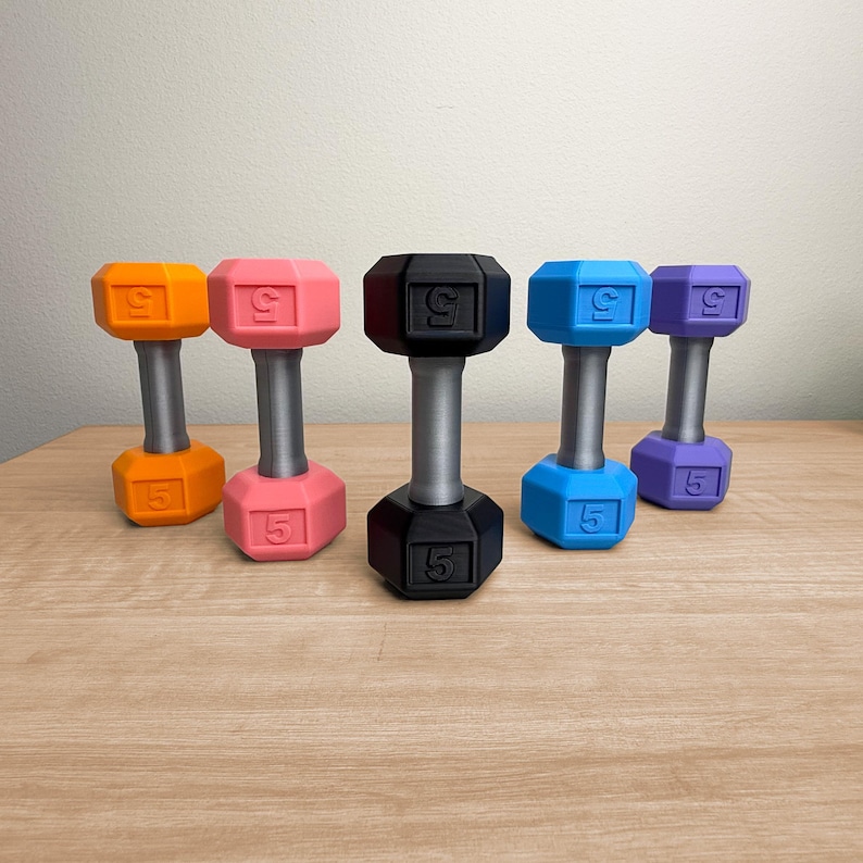 Kids Dumbbell Set | Pretend Weights for Toddlers, Gym Dad Gift, Fitness ...