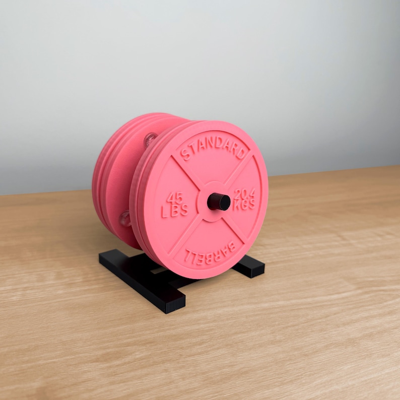 Weight Plate Coaster Set With Rack: Gym Decor, 3D Printed - Etsy