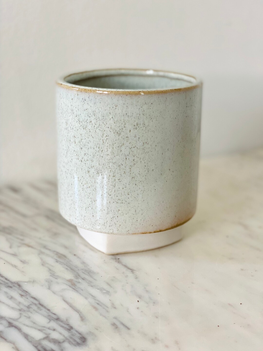 Elegant Emmie Planter Speckled Pot 5.5 X 5.75 Planter - Etsy