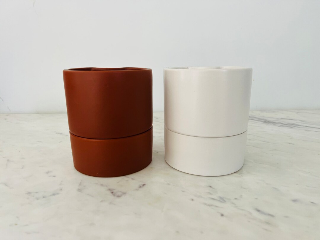 Oliver Pot - Self Watering Pot - Two Piece Saucer - Available in ...