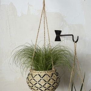 Woven Planter Wicker Hanging Planter Boho Decor - Etsy