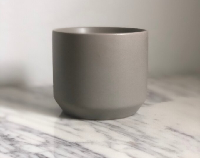 Modern Matte Pot - Neutral Tone - Grey Planter - Etsy