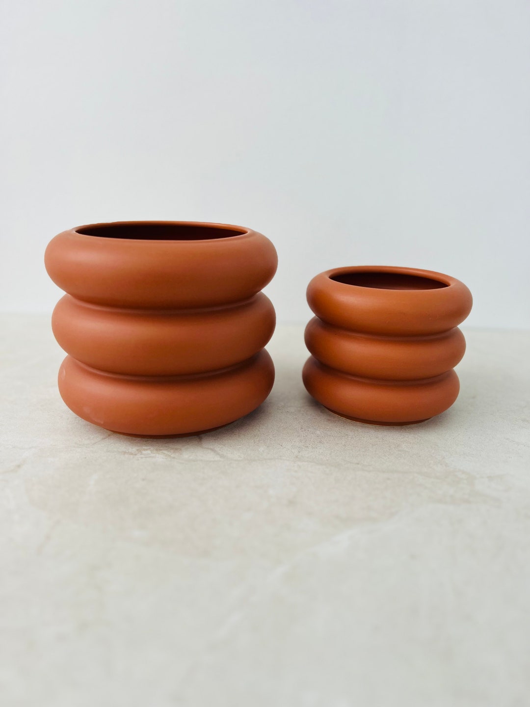 Emma Planter - Modern Minimalist Decor - Ceramic Pot for Houseplants ...