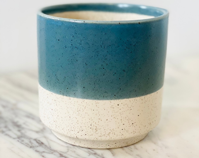 Blended Planter Speckled Two Tone Ceramic Planter - Etsy