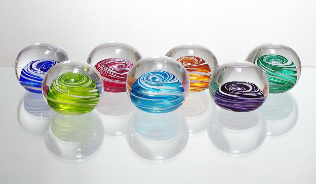 Colour Swirl Paperweight - Etsy