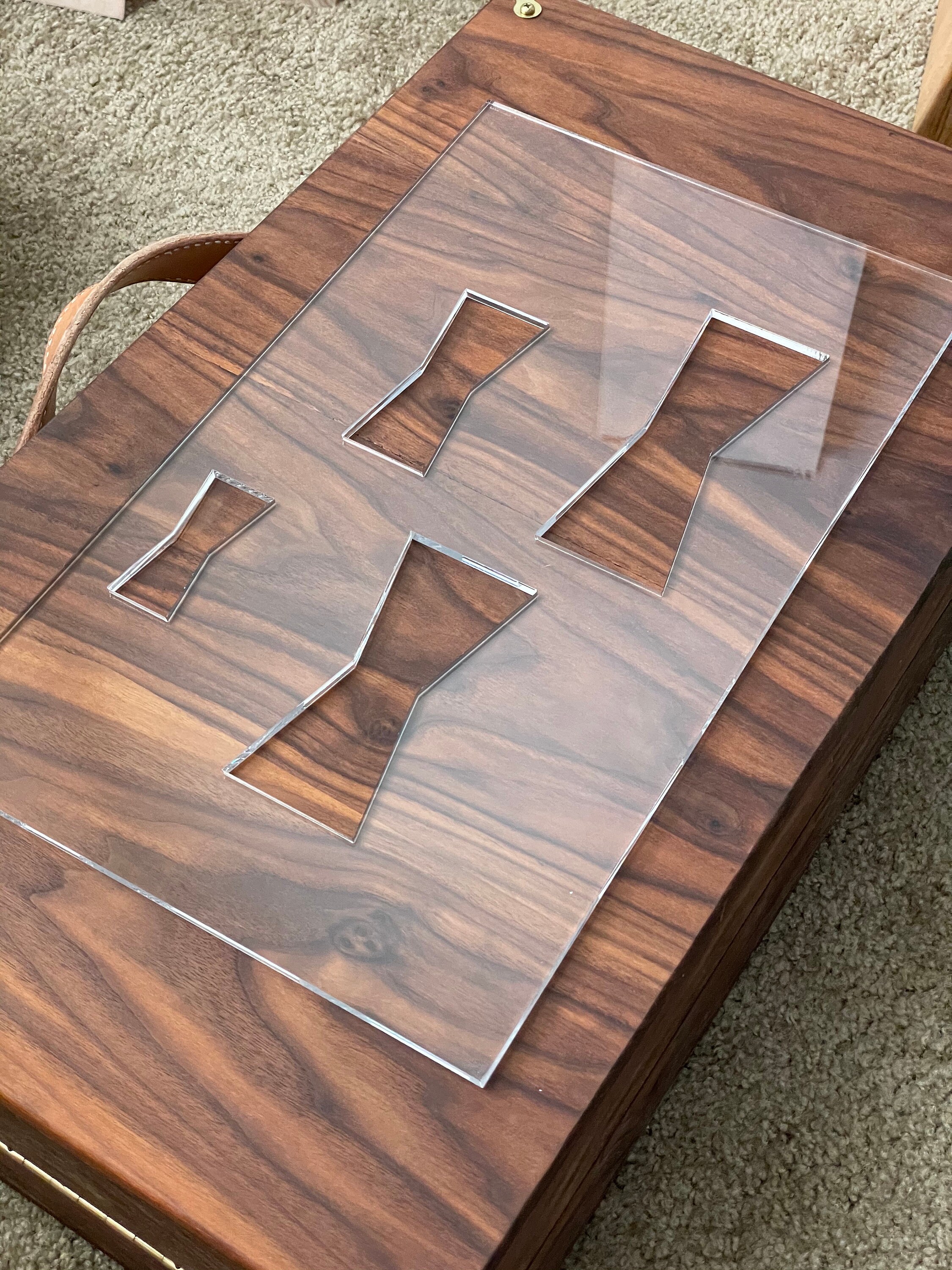 Clear Acrylic Template Bow Tie Inlay Template Router - Etsy Australia