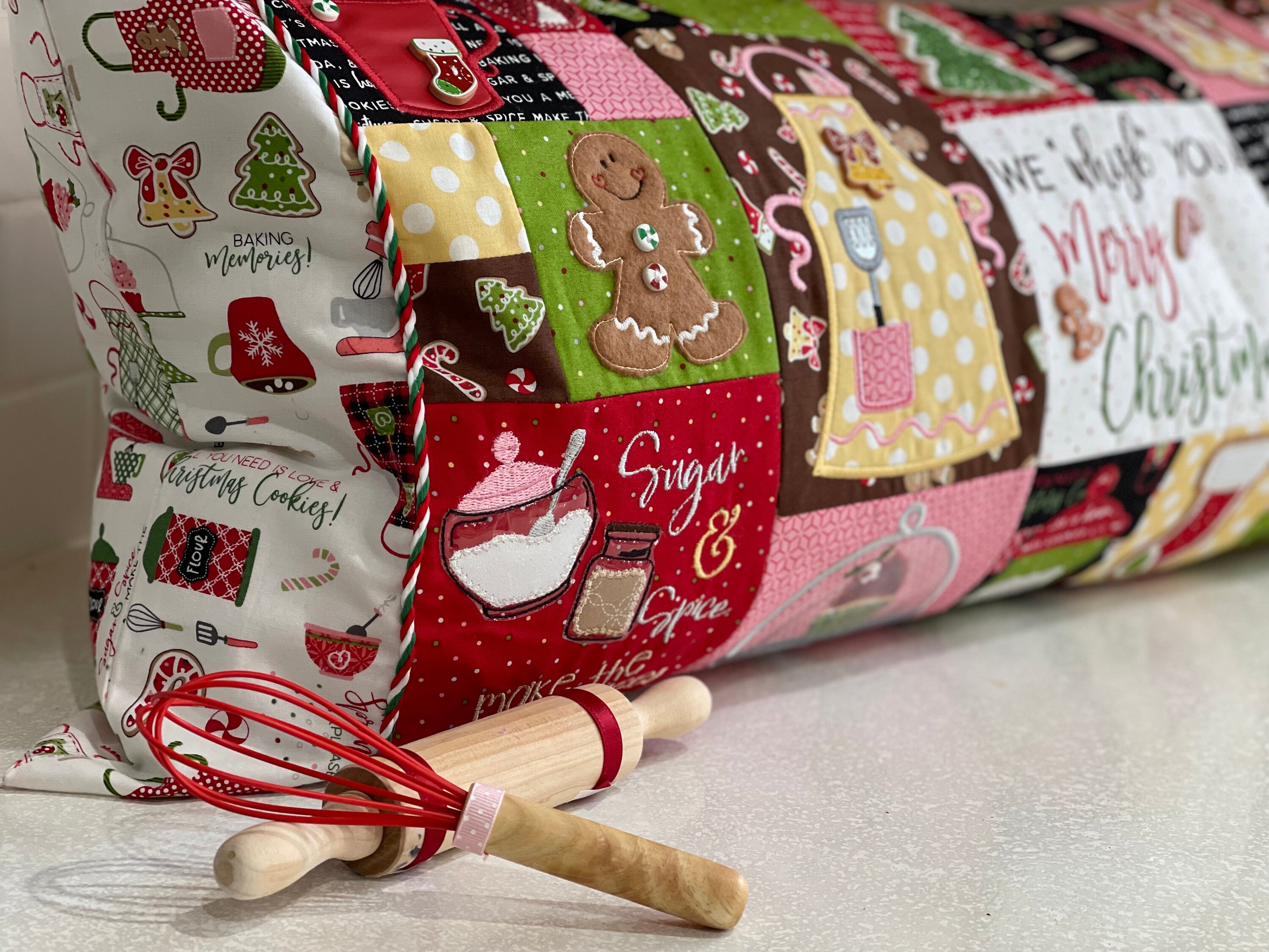 We Whisk You a Merry Christmas Bench Pillow Pattern (pattern Only) - Etsy