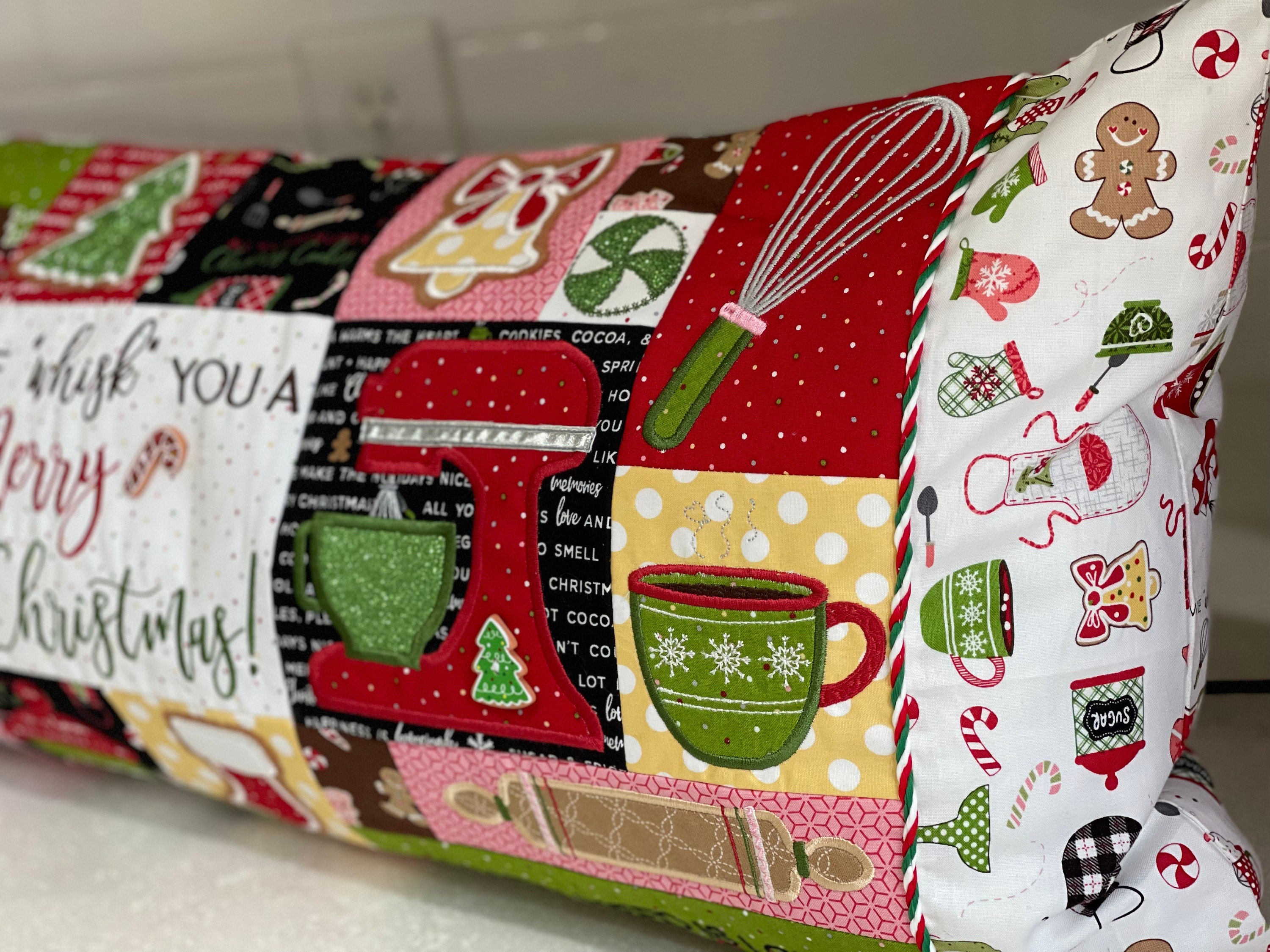 We Whisk You a Merry Christmas Bench Pillow Pattern - Pattern Only (no ...