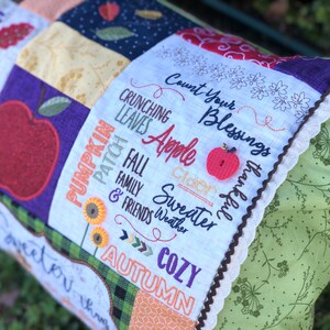 Fall Bench Pillow Pattern - Pattern Only (no Embroidery Files) - Etsy