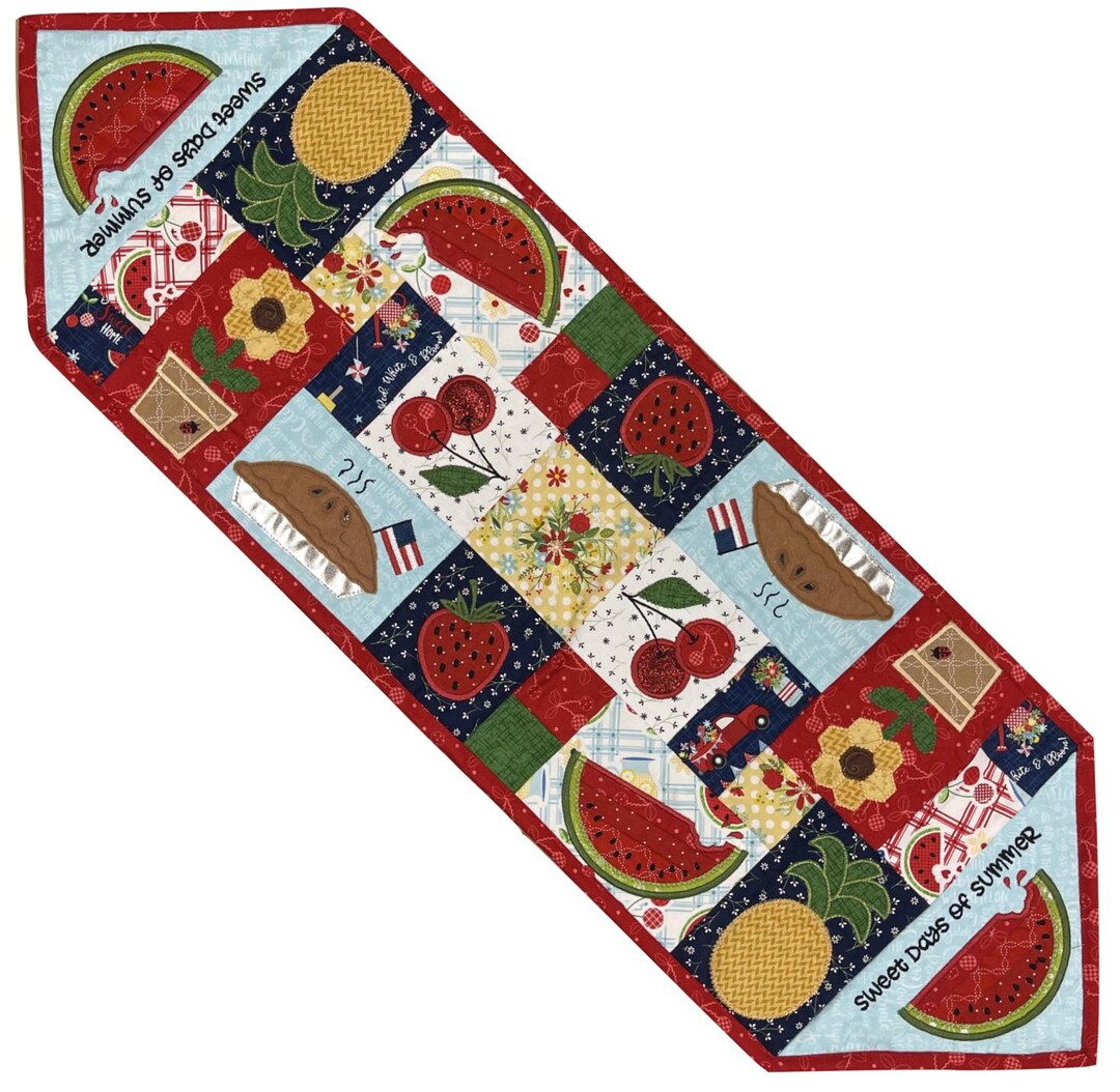 Summer Table Runner Pattern - Pattern Only (no Embroidery Files) - Etsy