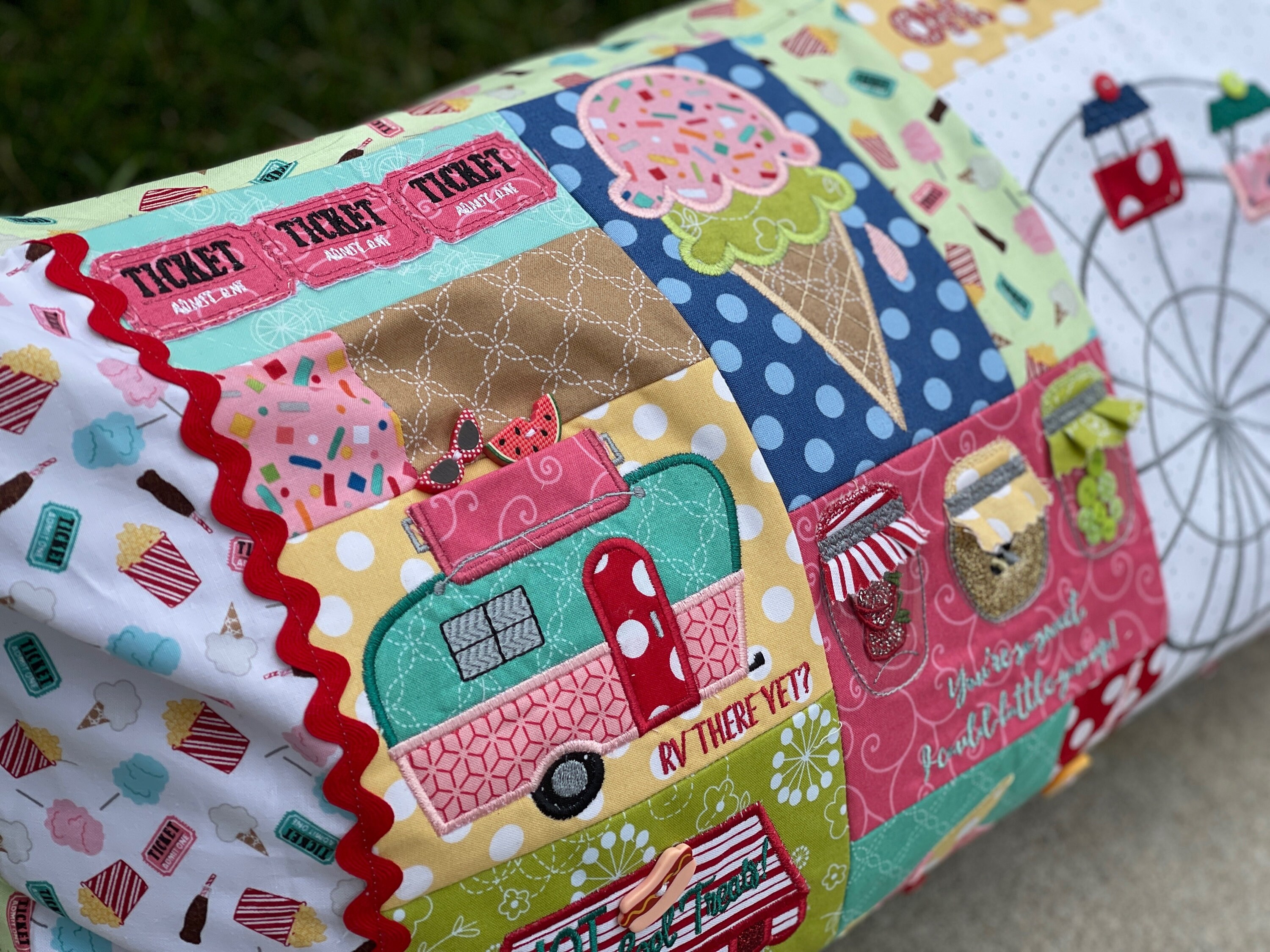 Carnival Bench Pillow Pattern (pattern Only) - Etsy