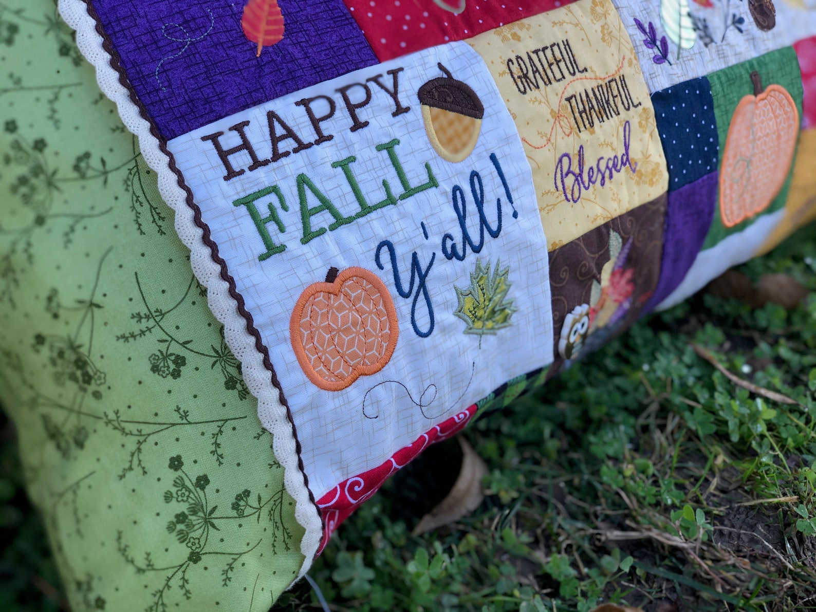 Fall Bench Pillow Pattern - Pattern Only (no Embroidery Files) - Etsy