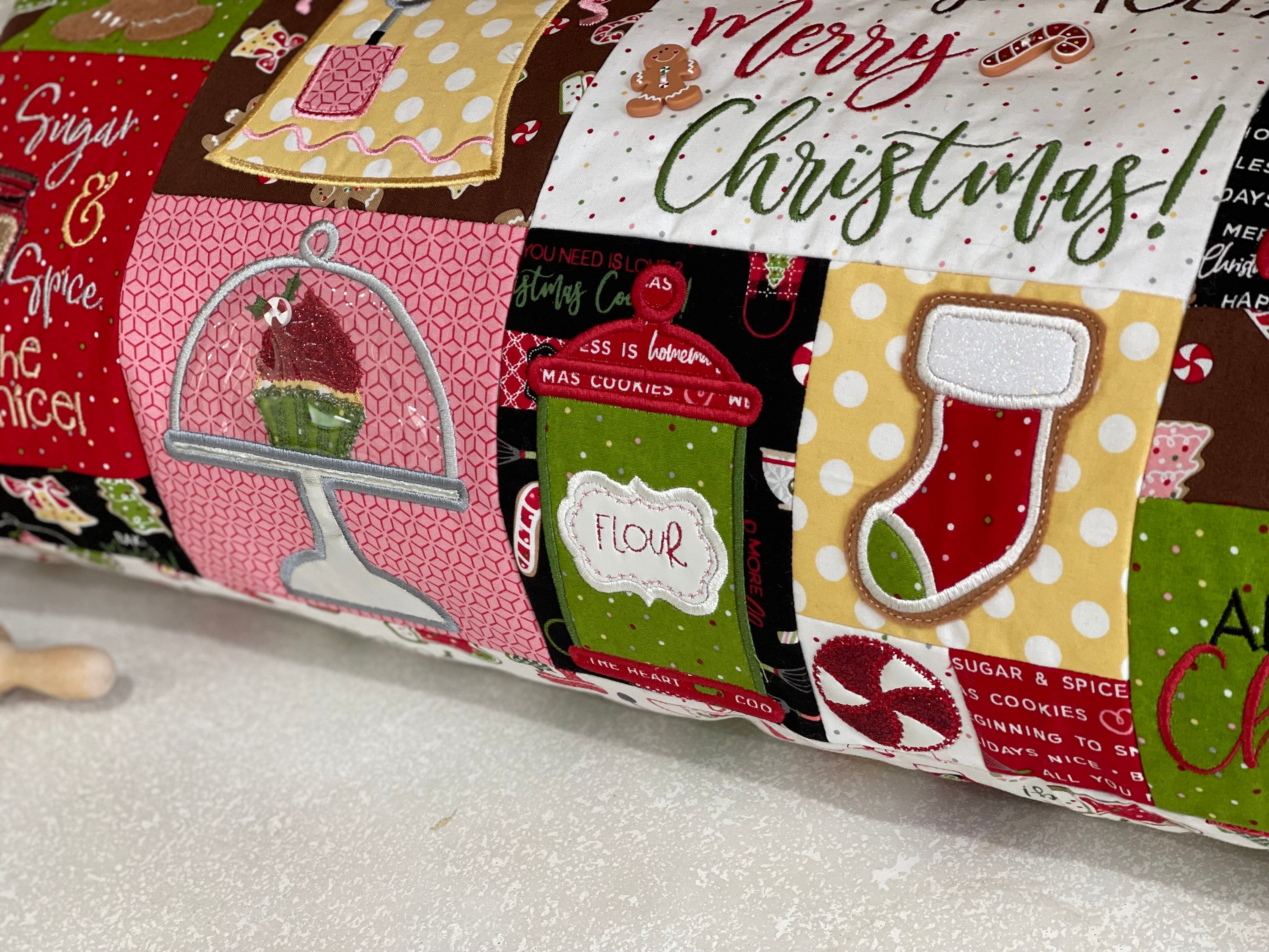 We Whisk You a Merry Christmas Bench Pillow Pattern - Pattern Only (no ...