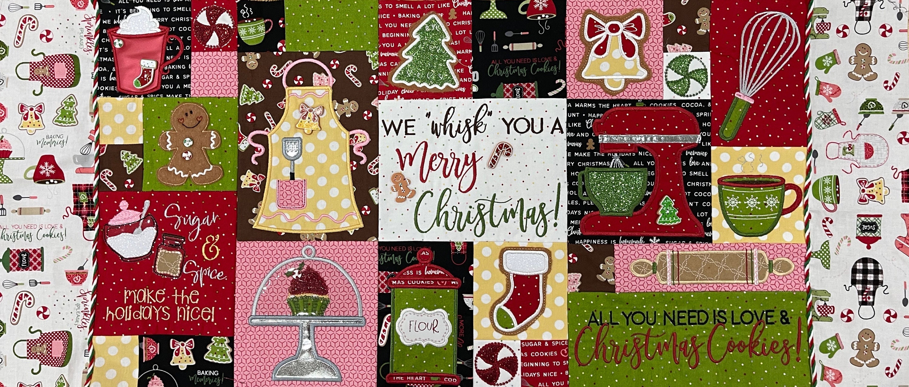 We Whisk You a Merry Christmas Bench Pillow Pattern - Pattern Only (no ...