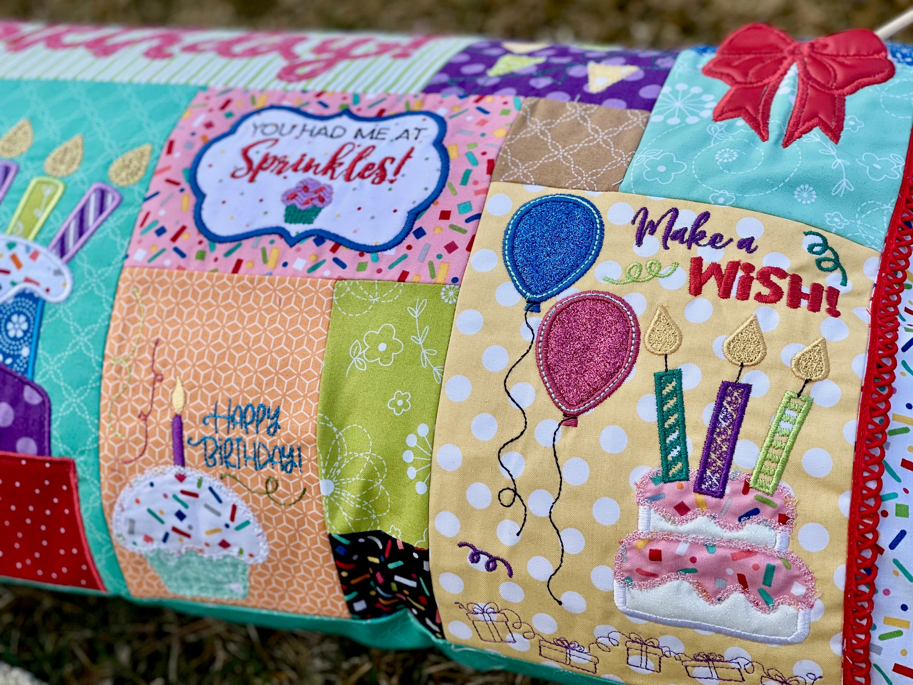 Birthday Bench Pillow Pattern - Pattern Only (no Embroidery Files) - Etsy