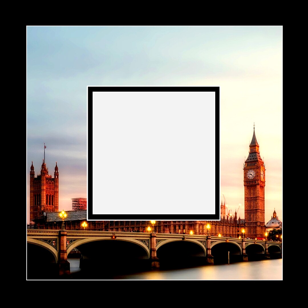 London Bridge Printed Double Layer Photo Mat - Etsy