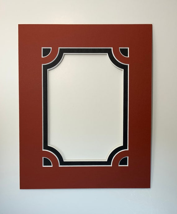 8x10 Classic Corners Double Layer Photo Mat | Etsy