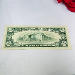 10 Dollar Bill Error Note, Front to Back Error, Back to Front Error ...