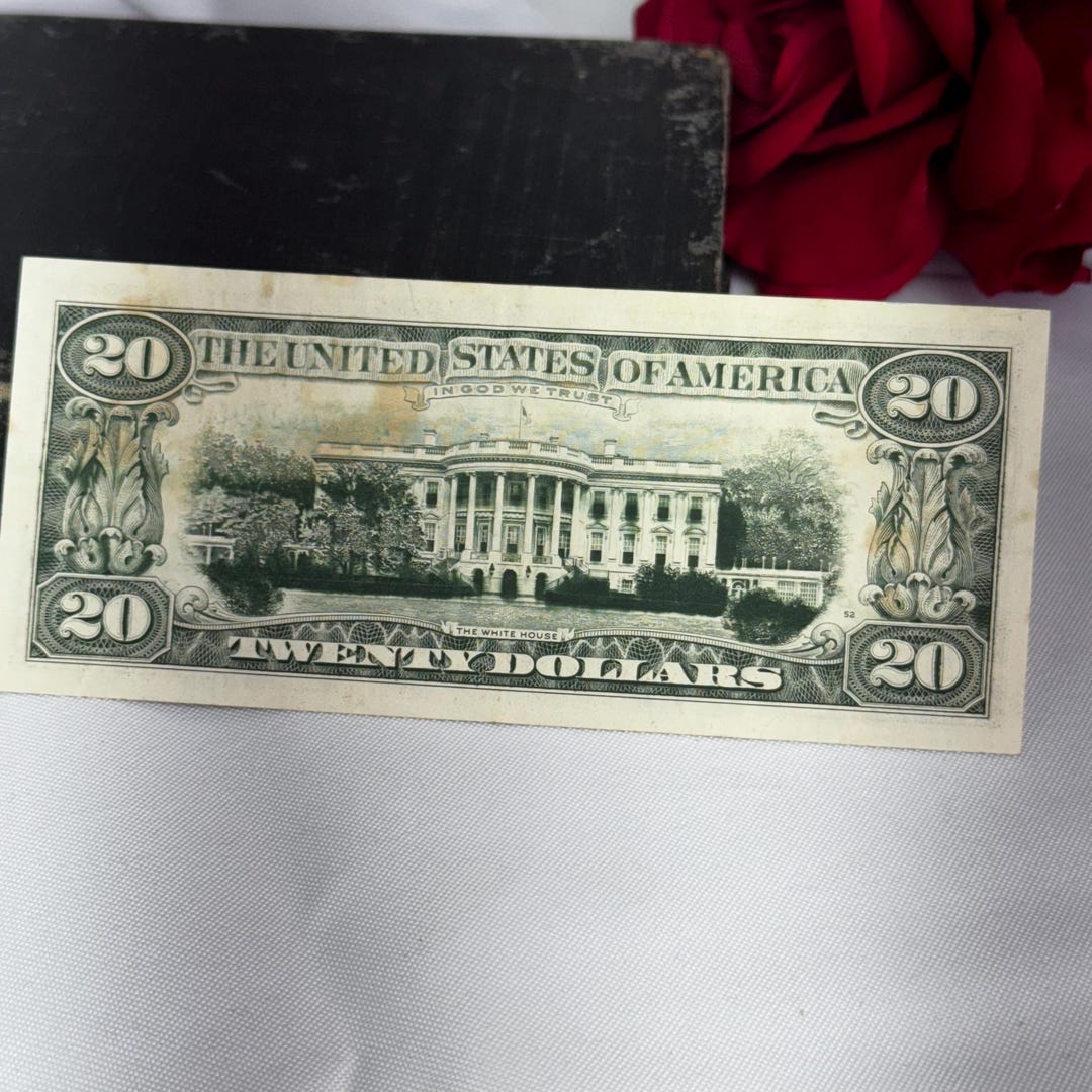 1985 20 Dollar Bill Ink Smear Error, Smeared Ink Error, Money Heavy Ink ...