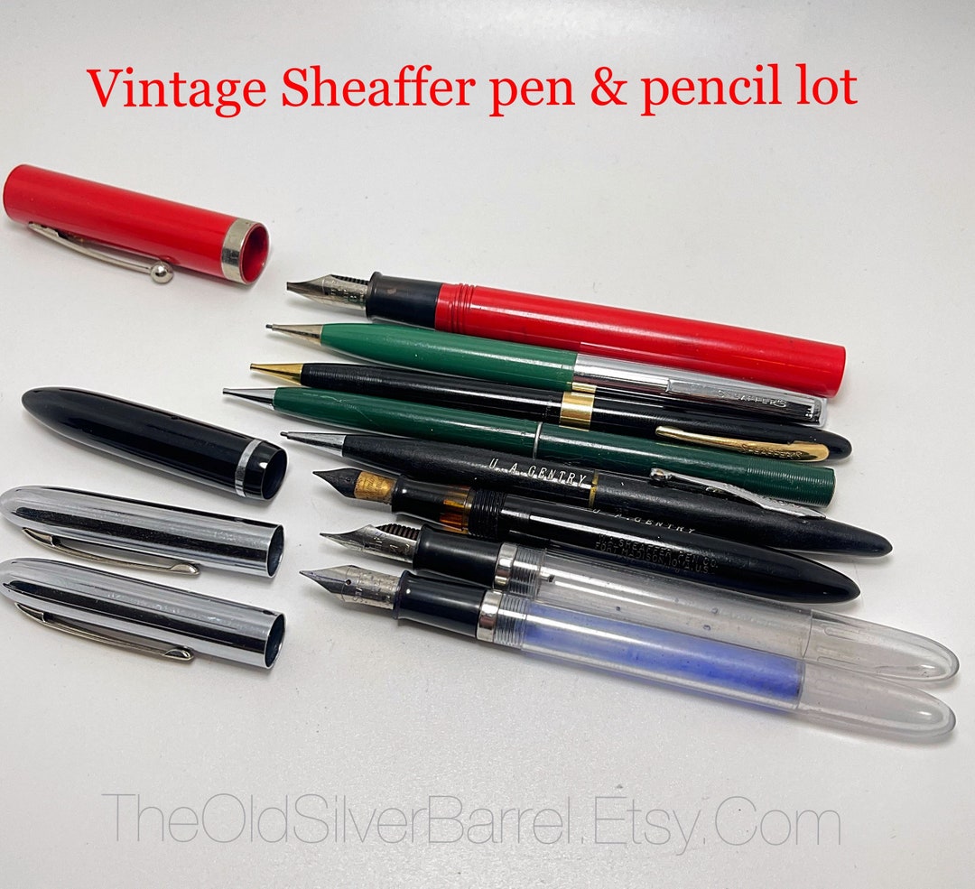 Vintage Sheaffer Fountain Pens Lot, Sheaffer Pencils Lot, Lot of ...