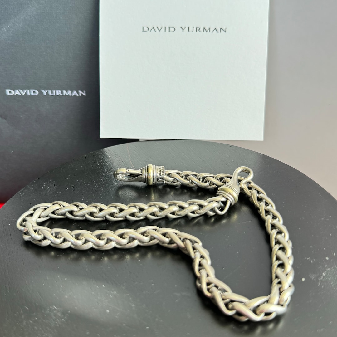 Retired David Yurman Wheat Chain Necklace, Yurman 14k, Yurman 925 ...