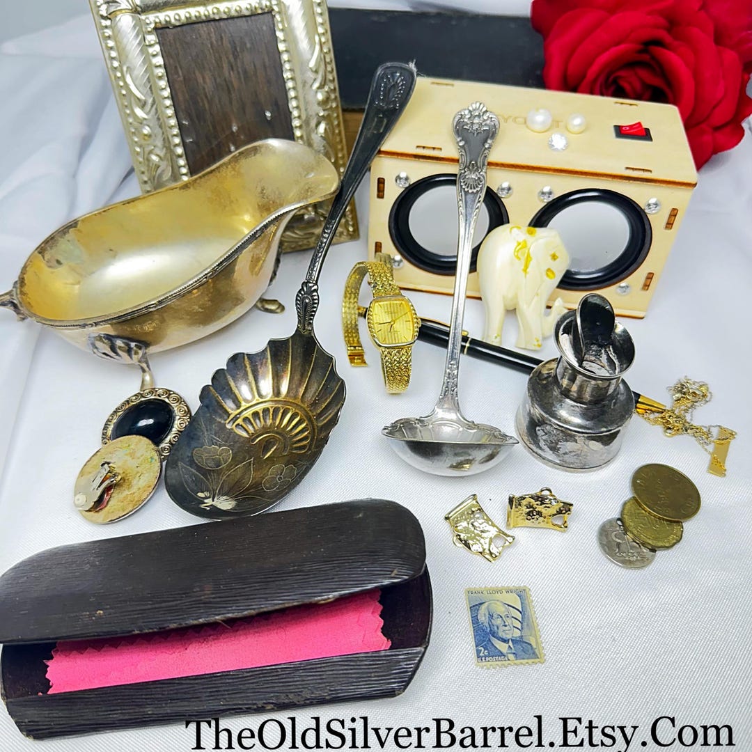 Jewelry Lot, Junk Lot, Grab Bag Lot, Scrap Jewelry, Junk Drawer, Broken ...