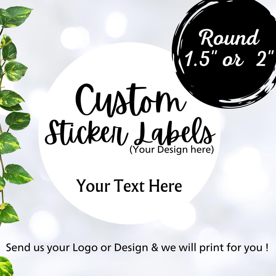 Round Custom Sticker Labels Ready to Use Sticker Sheets - Etsy
