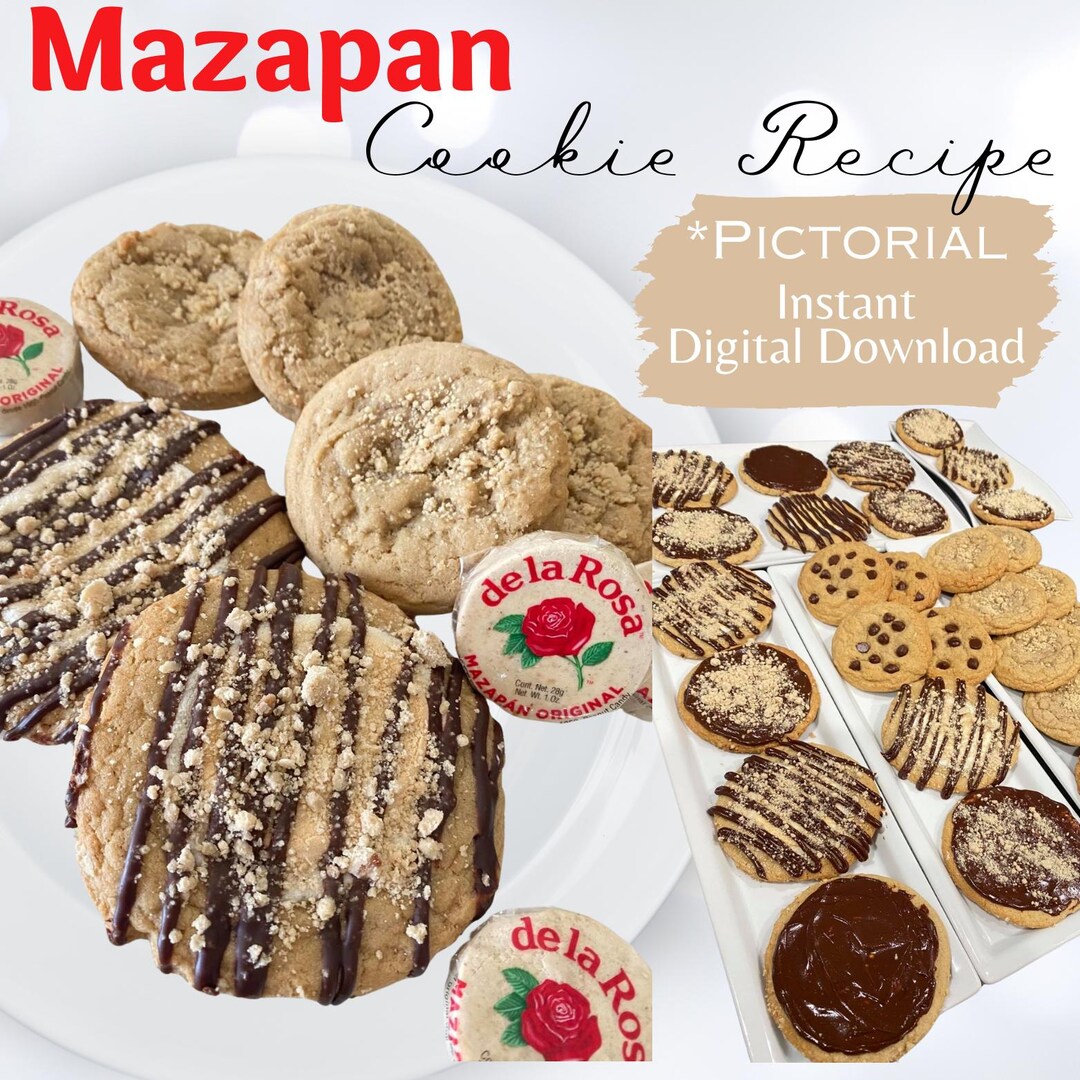 Mazapan Cookies Digital Recipe - Pictorial Step by Step - Etsy