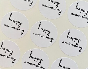 Happy Anniversary Stickers | Etsy