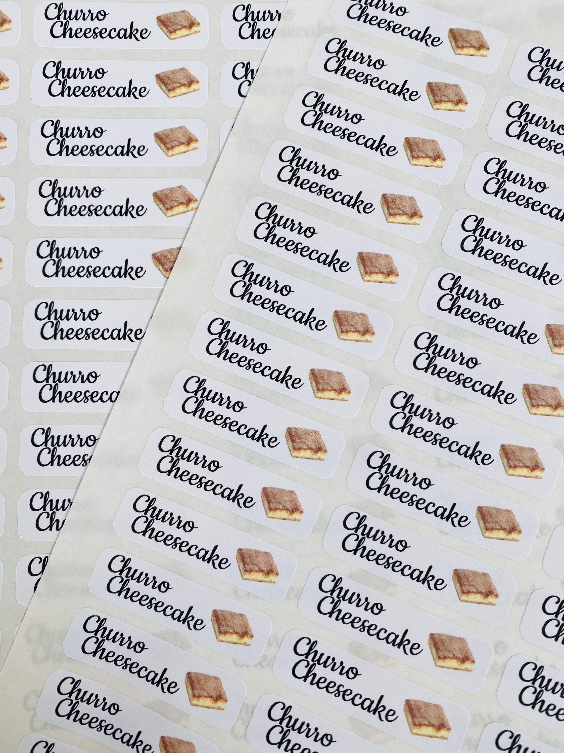 Churro Cheesecake Bars / Strawberry Shortcake Stickers / - Etsy
